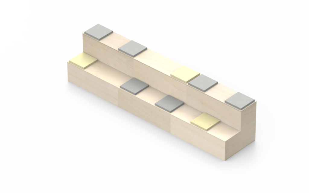 Huddlebox Edge - modular tiered seating solution