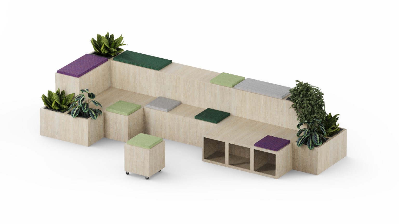 1 Reason to Choose Huddlebox® Edge: Affordable Modular Seating Solution